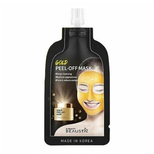 Beausta Маска-плёнка для лица очищающая с частицами золота Beausta Gold Peel Off Mask 20 мл (Женский / Южная Корея)