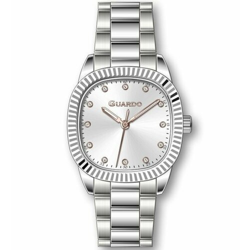 Наручные часы Guardo 12731-1, белый, серебряный