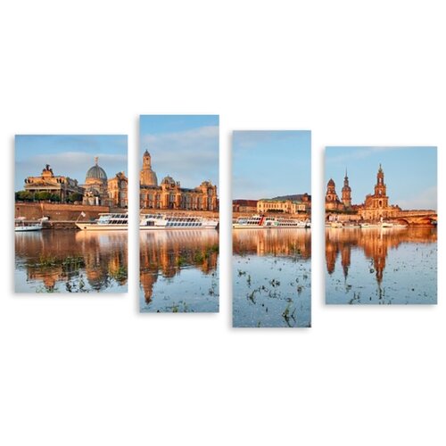 Модульная картина на холсте "Дрезден" 120x67 см