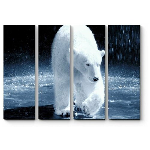 Модульная картина Белый полярный красавец 150x113