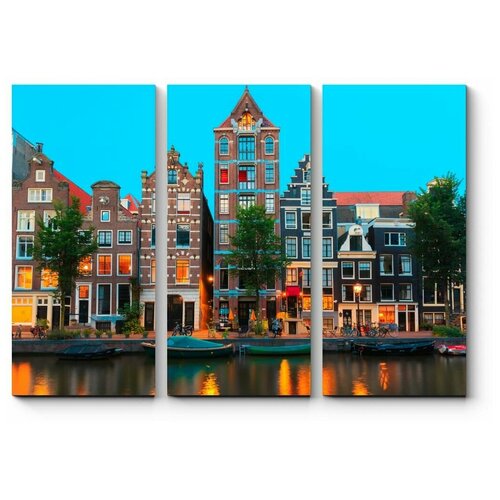 Модульная картина Амстердам каким мы его знаем 160x115