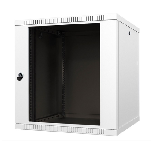 Телекоммуникационный серверный шкаф 19 дюймов настенный 6u 600х450 cерый дверь стекло, Alvm-b6.450g