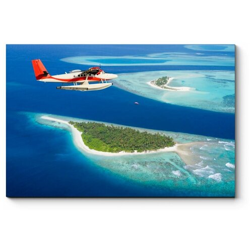 Модульная картина Летающий над Мальдивами110x73