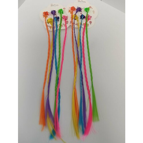 Набор заколок-крабиков для волос с косичками