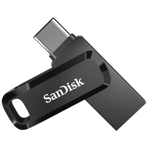 Флешка SanDisk Ultra Dual Drive Go USB Type-C 64 ГБ, 1 шт., черный