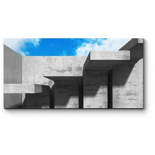 Модульная картина Бетонные лестницы 100x50