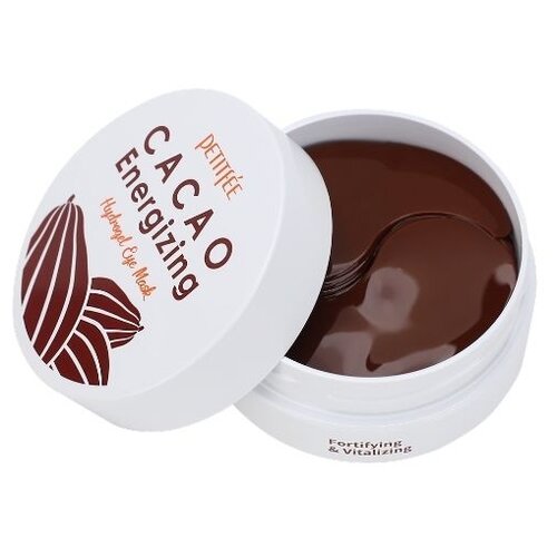 Petitfee Гидрогелевые патчи для глаз Cacao Energizing Hydrogel Eye Mask, 60 шт.