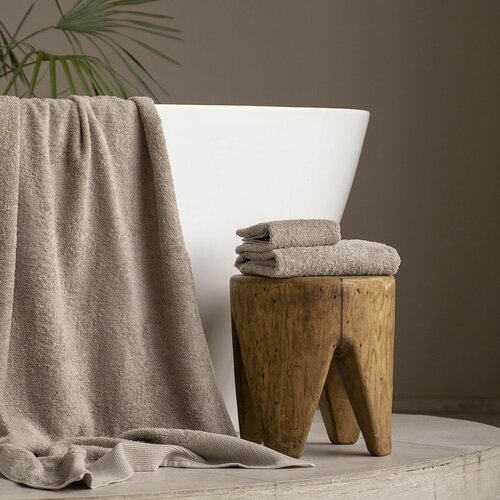 Махровое банное полотенце комплект 3 шт "Плейн"