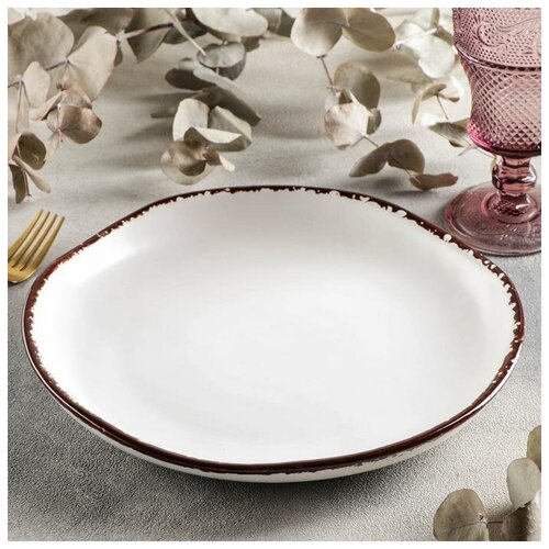 Тарелка плоская Antica perla, 26,5 см, фарфор, тарелки для вторых блюд, фарфоровые тарелки