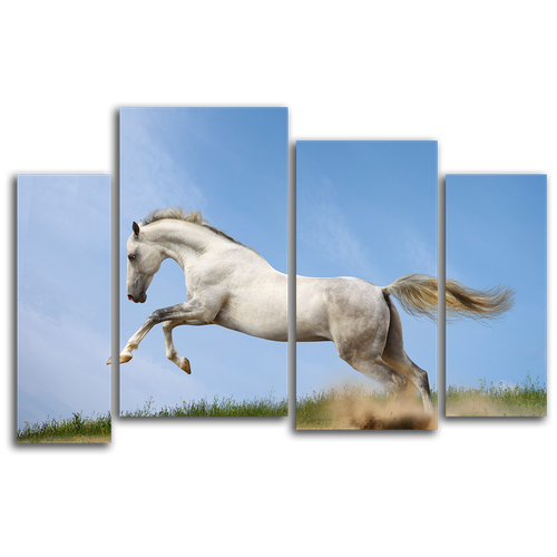 Модульная картина "Лошадь в прыжке"