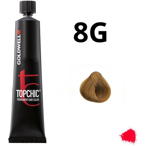 Goldwell Topchic стойкая крем-краска для волос, 8G русый золотистый, 60 мл