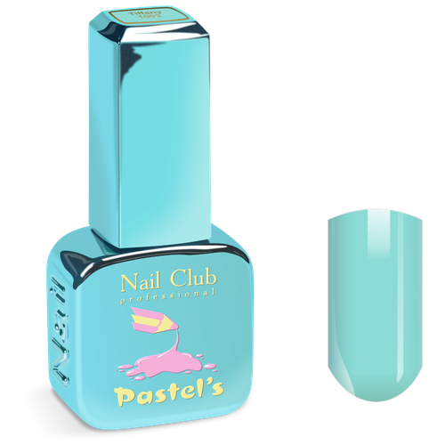 Nail Club professional Эмалевый гель-лак для ногтей с липким слоем PASTEL'S 1003 Tiffany, 13 мл.