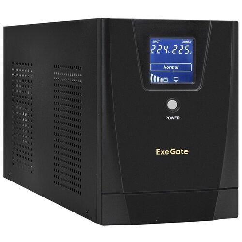 Интерактивный ИБП ExeGate SpecialPro Smart LLB-3000 LCD EX292637RUS черный