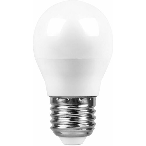 Лампа светодиодная LED 13вт Е27 дневной матовый шар (SBG4513) | код 55162 | SAFFIT (5шт. в упак.)
