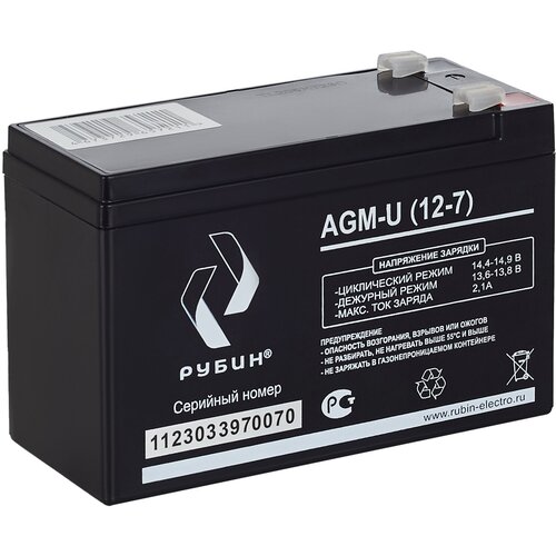 Аккумуляторная батарея Рубин AGM-U 12–7