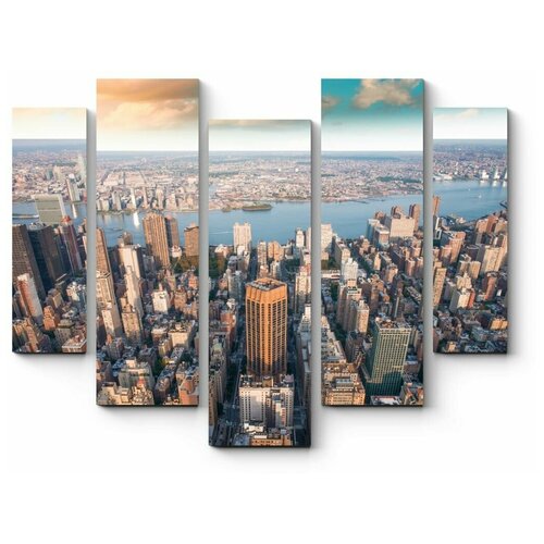 Модульная картина Панорама Нью-Йорка151x123