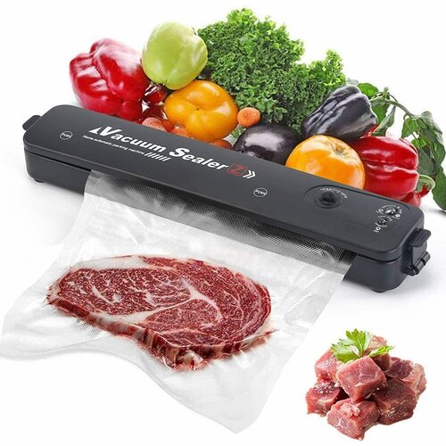 Вакууматор упаковщик для продуктов / Вакууматор домашний / Упаковщик продуктов в домашних условиях / Вакуумный запайщик пакетов / Luoweite