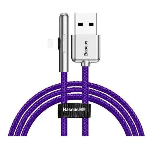 Кабель Baseus Iridescent Lamp Mobile Game USB (CAL7C-A), 1 м, 1 шт., фиолетовый