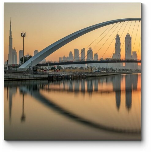 Модульная картина Панорама Дубая 90x90