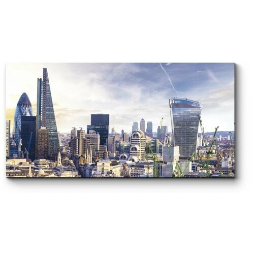 Модульная картина Сердце делового Лондона на закате 110x55