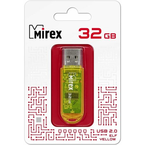 Флешка USB Flash Drive MIREX ELF YELLOW 32GB