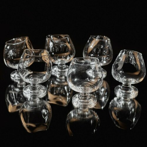 Подарочный набор - Шесть бокалов для коньяка серии Хмельное стекло