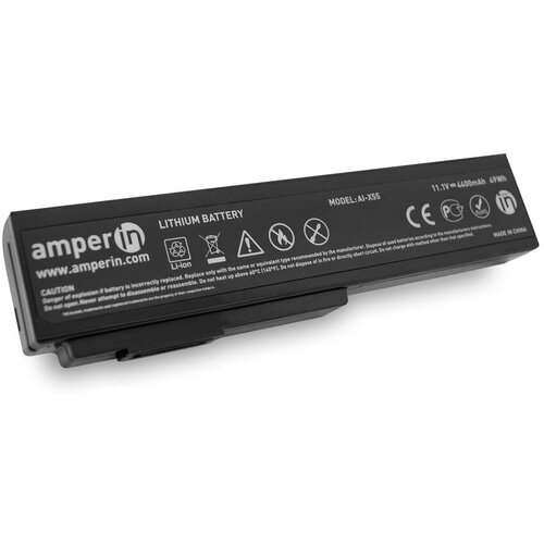 Аккумулятор для Asus M50 Amperin (11.1V 4400mAh) p/n: A32-M50 A32-N61 A32-X64 A33-M50 A32-H36