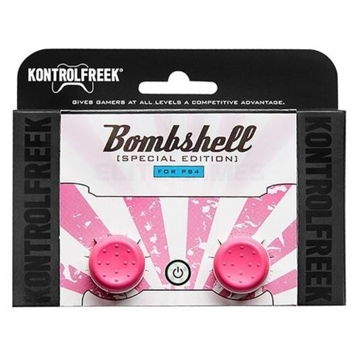 KontrolFreek Сменные накладки Bombshell Special Edition для геймпада Sony Dualshock 4, розовый