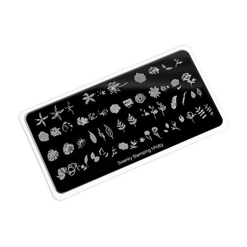 Swanky Stamping пластина 063 12 х 6 см black