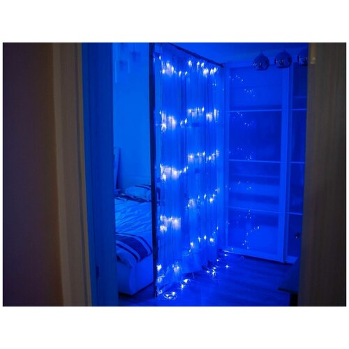Snowhouse Светодиодный занавес Водопад 2.2*3 м, 528 синих LED ламп, прозрачный ПВХ, контроллер, IP20 LDCL528С-B