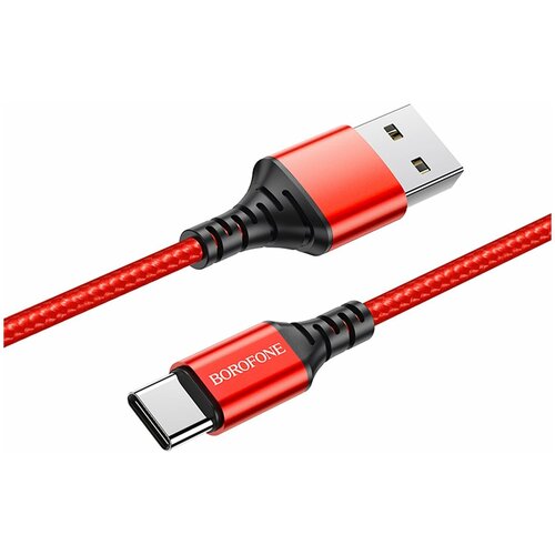 Кабель USB - MicroUSB Borofone BX54, красный