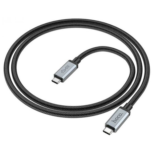 Кабель Type-C HOCO US06 USB3.2 20Gbps, 100W, 5.0А, длина 1.0м, черный