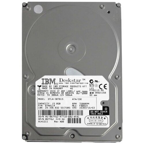 Жесткий диск IBM 07N5672 15,3Gb 7200 IDE 3.5" HDD