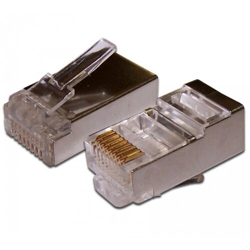 Коннектор RJ45 STP 8P8C, универсальный, cat.6, 100 шт.