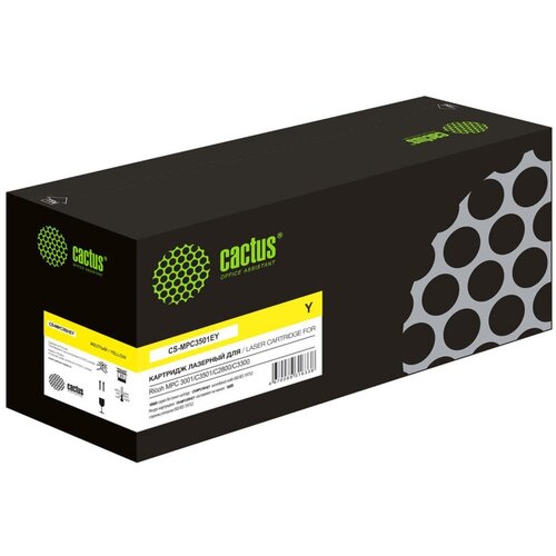 Картридж лазерный Cactus MP C3501EY 841425 жел. для Ricoh MPС 3001/C3501