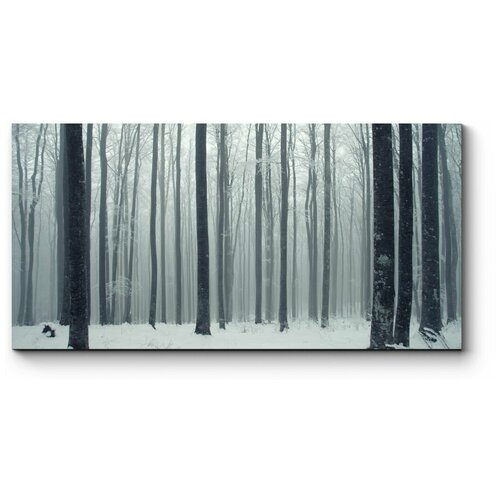 Модульная картина В зимнем лесу50x25