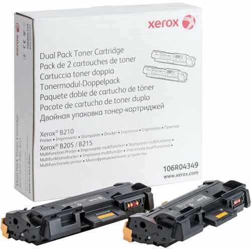 Тонер-картридж XEROX (106R04349) для B205/B210/B215, 1 шт.