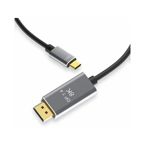 PRO HDMI кабель USB Type C (Thunderbolt 3.1) на DisplayPort 1.4 (Дисплей порт) 8K-4K 2 метра