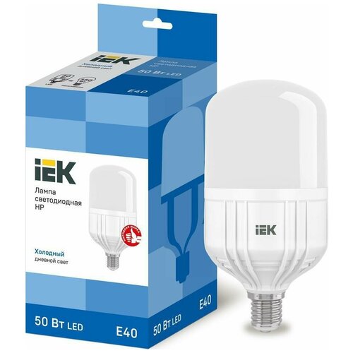 Светодиодная лампа IEK 50W эквивалент 200W 6500K 4500Лм E40