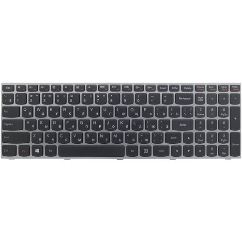 Клавиатура для ноутбука Lenovo IdeaPad G50-30, G50-45, G50-70, B50-30 серая рамка