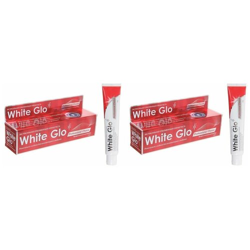 White Glo Зубная паста "Отбеливающая", профессиональный выбор, 24гр, 2шт