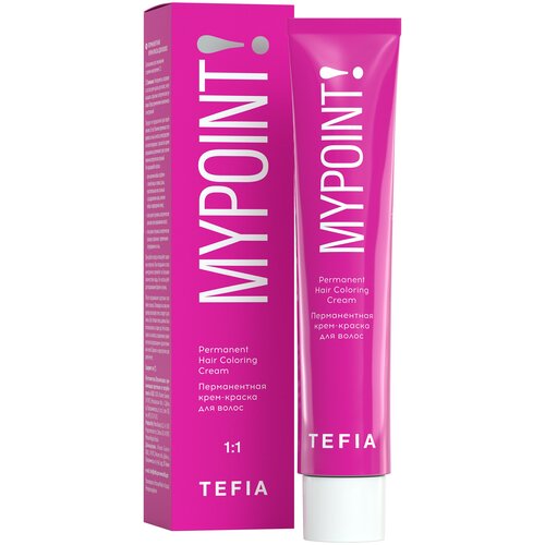 Tefia Mypoint Color перманентная крем-краска для волос, 7.80 блондин коричневый для седых волос, 60 мл