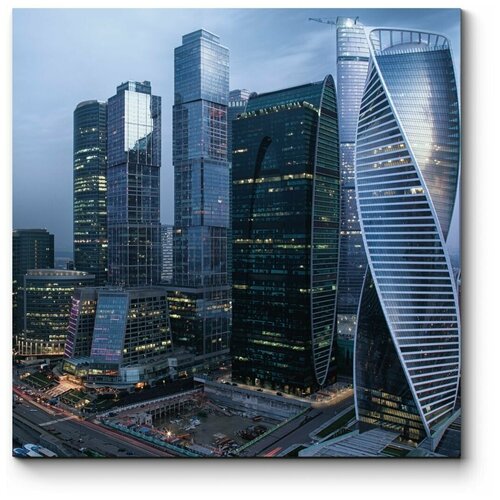 Модульная картина Московские высотки 80x80