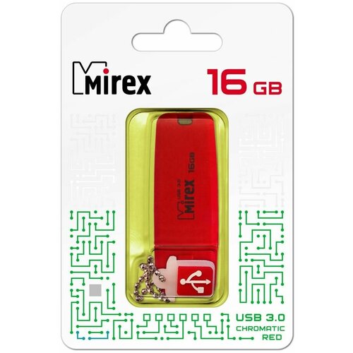 Флешка USB 3.0 Flash Drive MIREX CHROMATIC RED 16GB