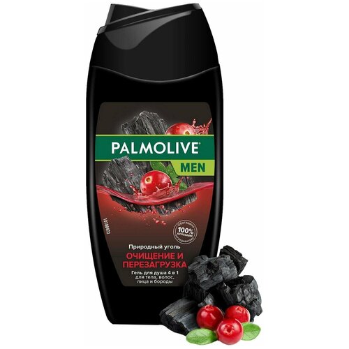 Palmolive / Гель для душа Palmolive Men Очищение и Перезагрузка 4 в 1 для тела волос лица и бороды мужской 250мл 2 шт