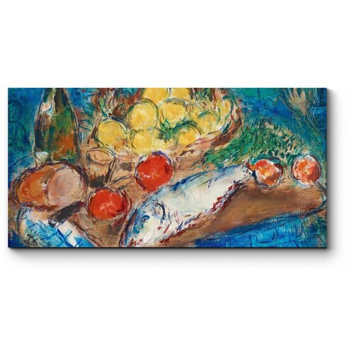 Модульная картина Натюрморт, Марк Шагал 50x25