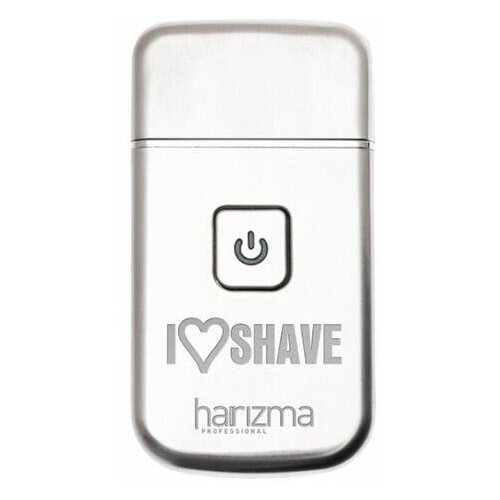 Harizma Компактный шейвер для стрижки и бритья волос / I Love Shave h10124, аккумулятор, серебристый