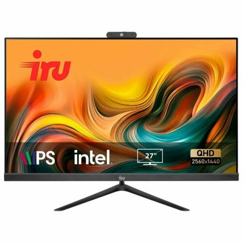 Моноблок IRU Office 27IH5P2K 27 QHD i5 11400 (2.6) 8Gb SSD512Gb UHDG 730 Free DOS GbitEth WiFi BT 120W Cam черный 2560x1440