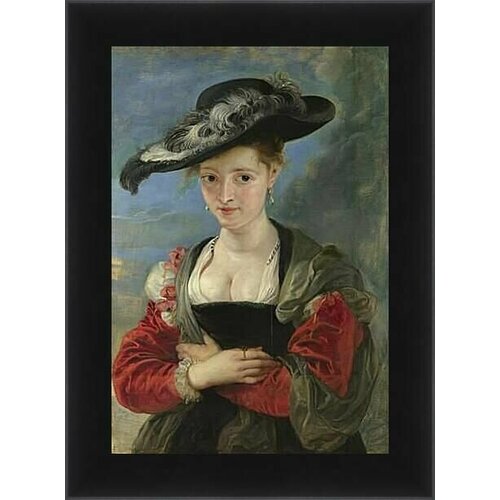 Плакат, постер на холсте Portrait of Susanna Lunden (Le Chapeau de Paille). Питер Пауль Рубенс. Размер 30 на 42 см