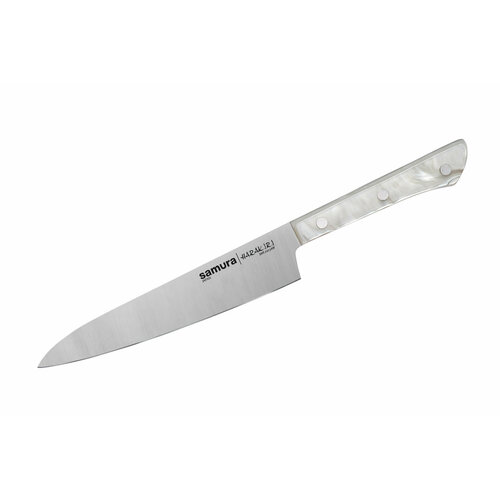 Нож кухонный "Samura HARAKIRI" универсальный 150 мм, корроз.-стойкая сталь, белый акрил, SHR-0023AW